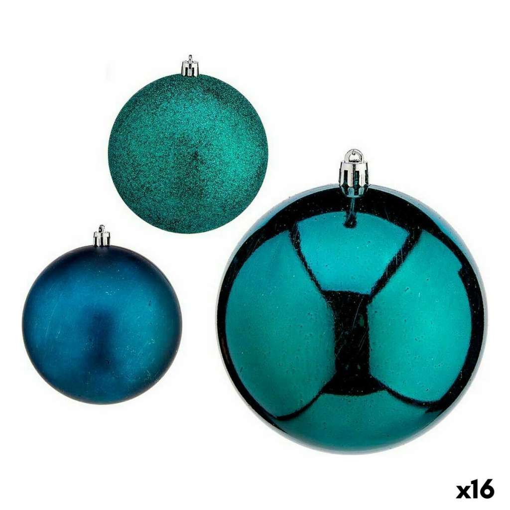 KRIST+ Set božićnih kuglica, 16 kom, plastika, plava | Koreqt.hr