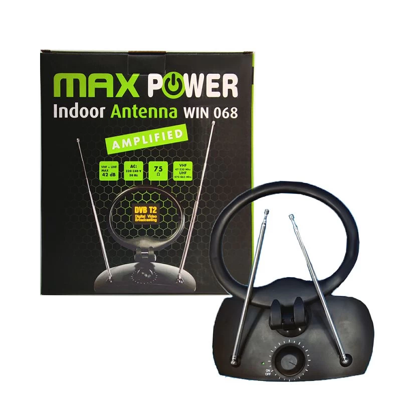 MAXPOWER Antena sobna W068 UHF+VHF 42db | Koreqt.hr