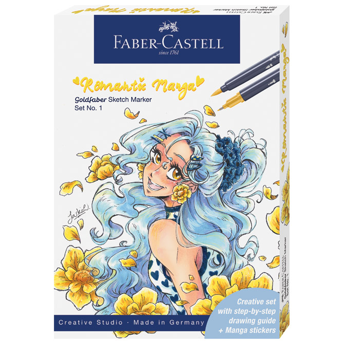FABER CASTELL Set marker obostrani Sketch Romantic Manga Goldfaber ...