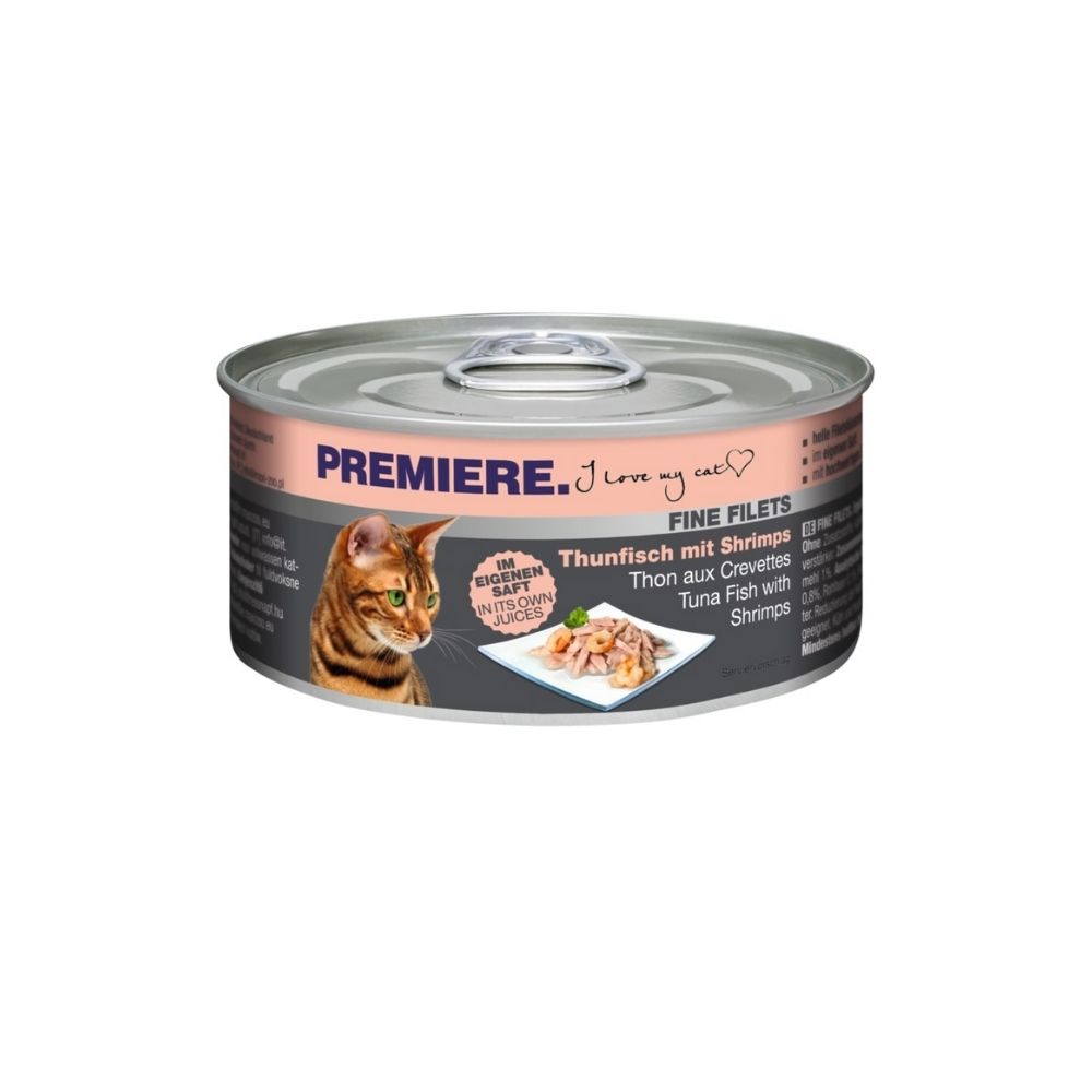 PREMIERE Cat Filets tuna i škampi 80 g konzerva