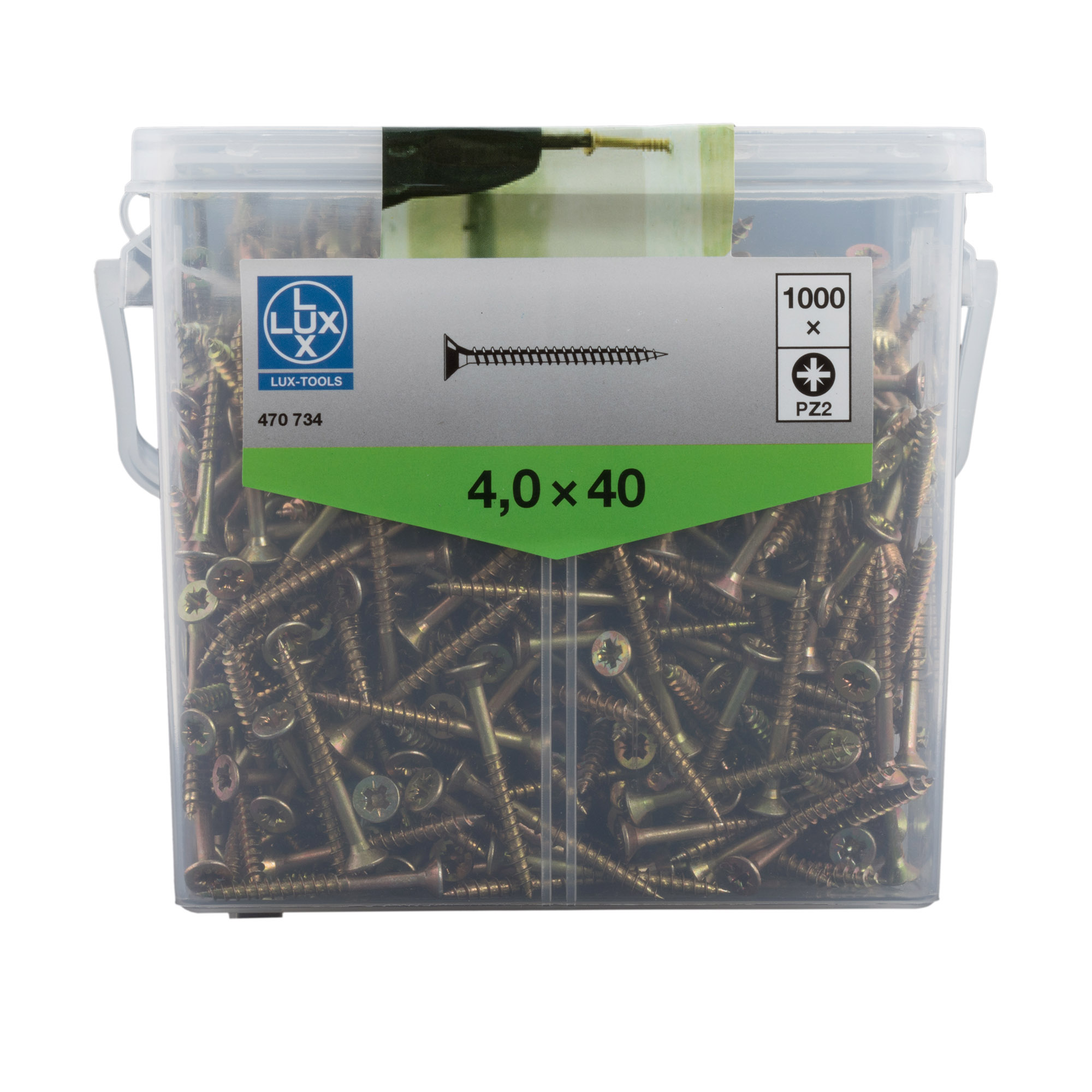 LUX TOOLS Vijak za drvo metalni iver 4,0x40 SKVZ1000 | Koreqt.hr