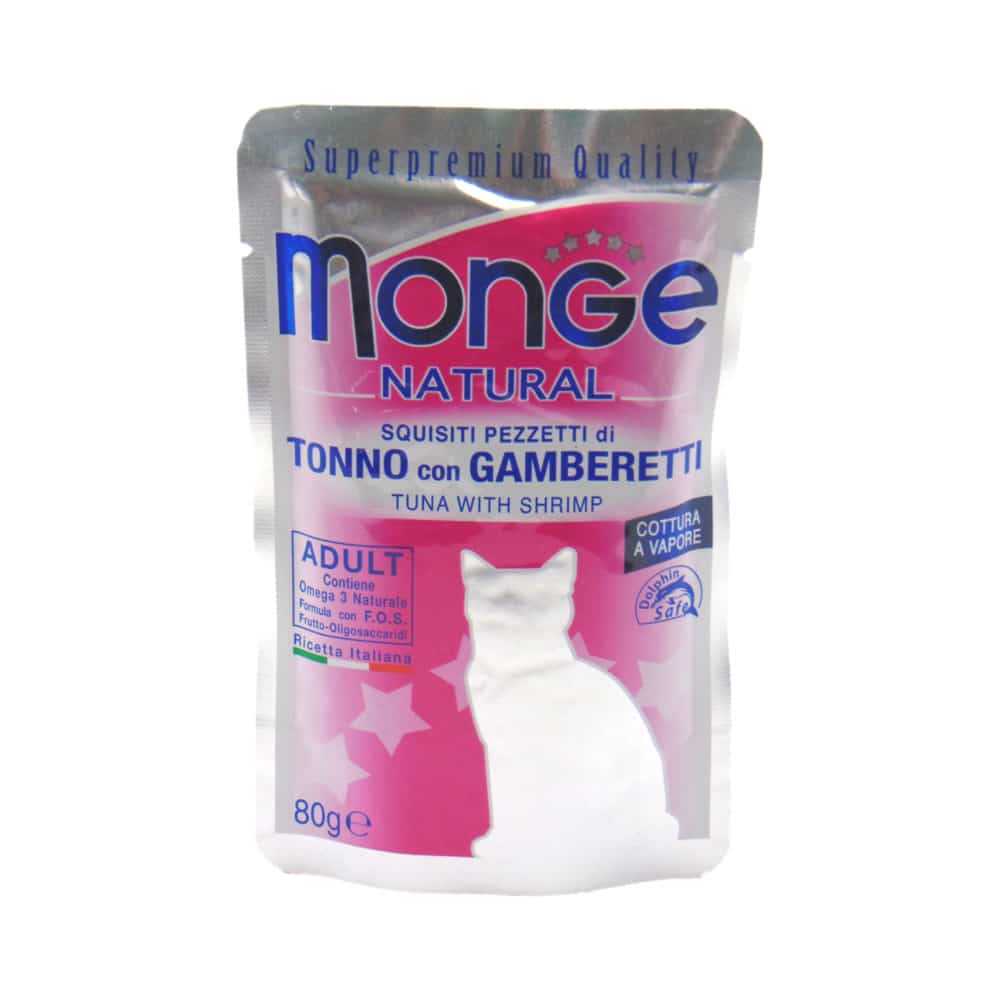 MONGE Hrana za mačke Cat Tuna i Račići, 80 g | Koreqt.hr