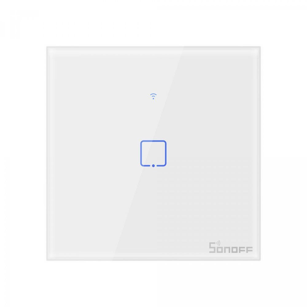 SONOFF Pametni zidni prekidač, Wi-Fi + RF433, jednostruki T1EU1C-TX ...