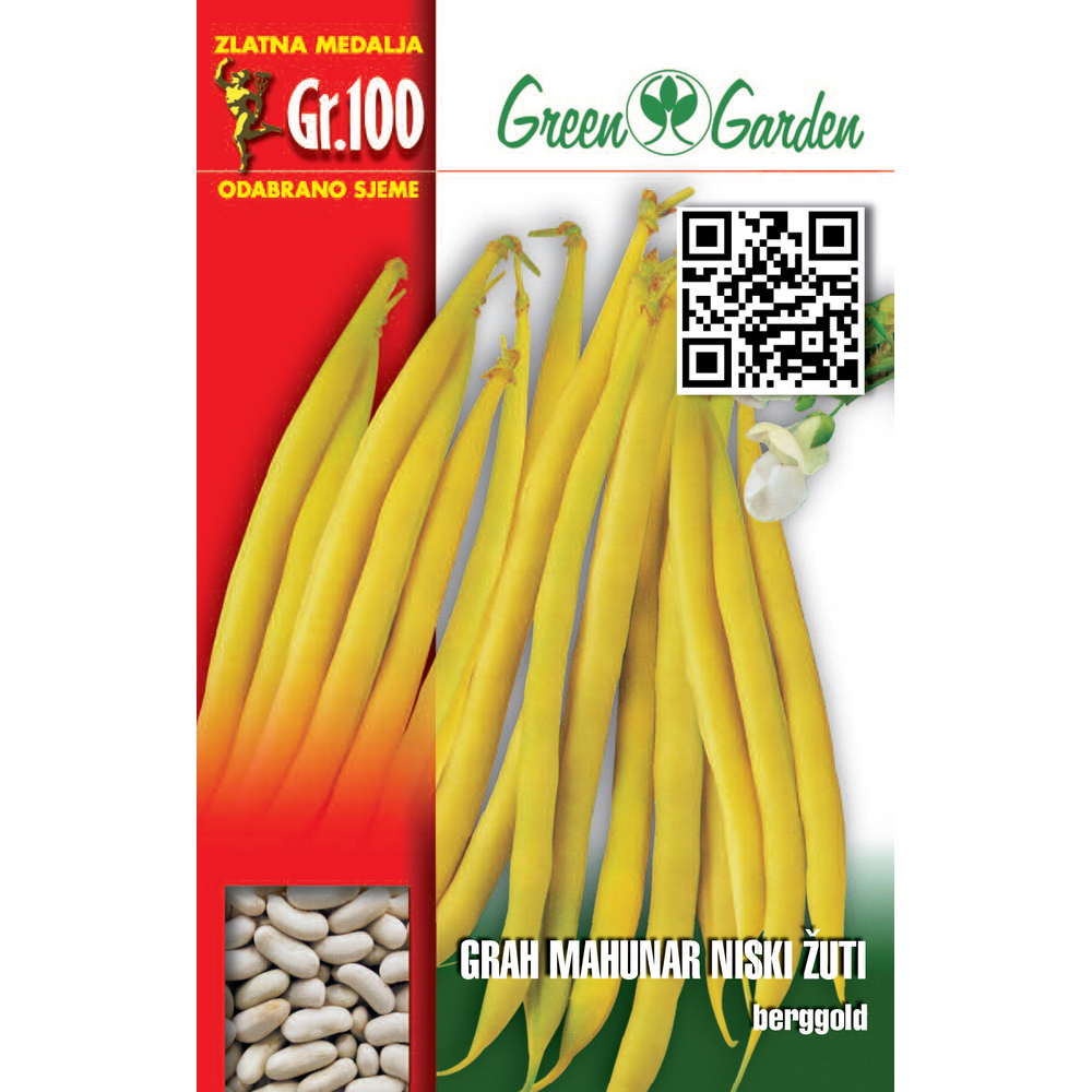 GREEN GARDEN Sjeme povrća grah niski žuti-bergold 100g | Koreqt.hr