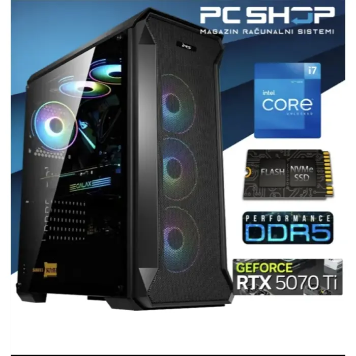 MAGAZINRS Stolno računalo Gamer / Intel Core i7-14700K, 32GB, 1TB SSD ...