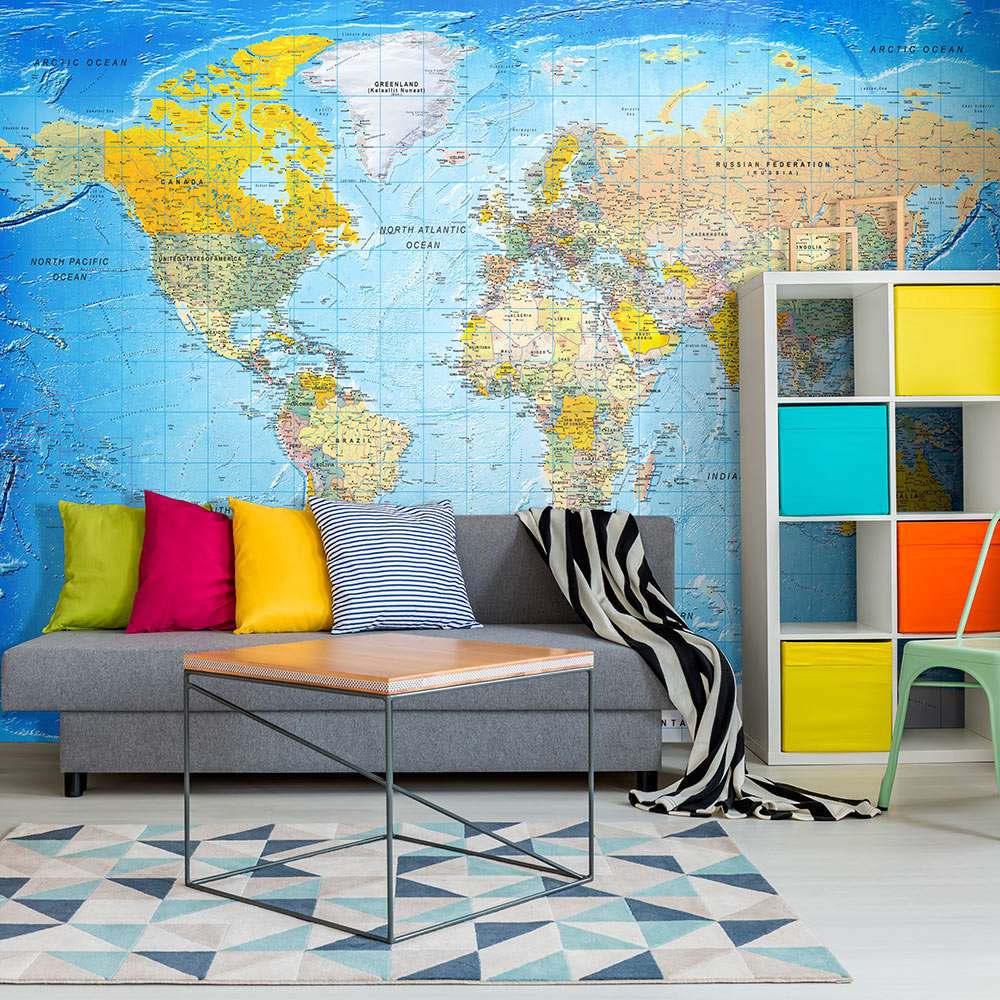 Samoljepljiva foto tapeta World Classic Map 98x70 | Koreqt.hr
