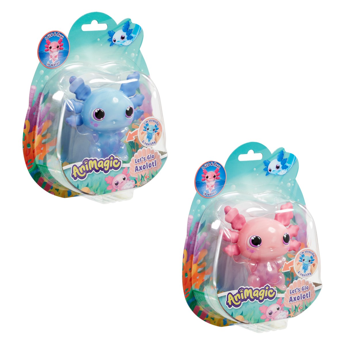 ANIMAGIC Rastezljiva figura Goliath Let's Glo Axolotl | Koreqt.hr