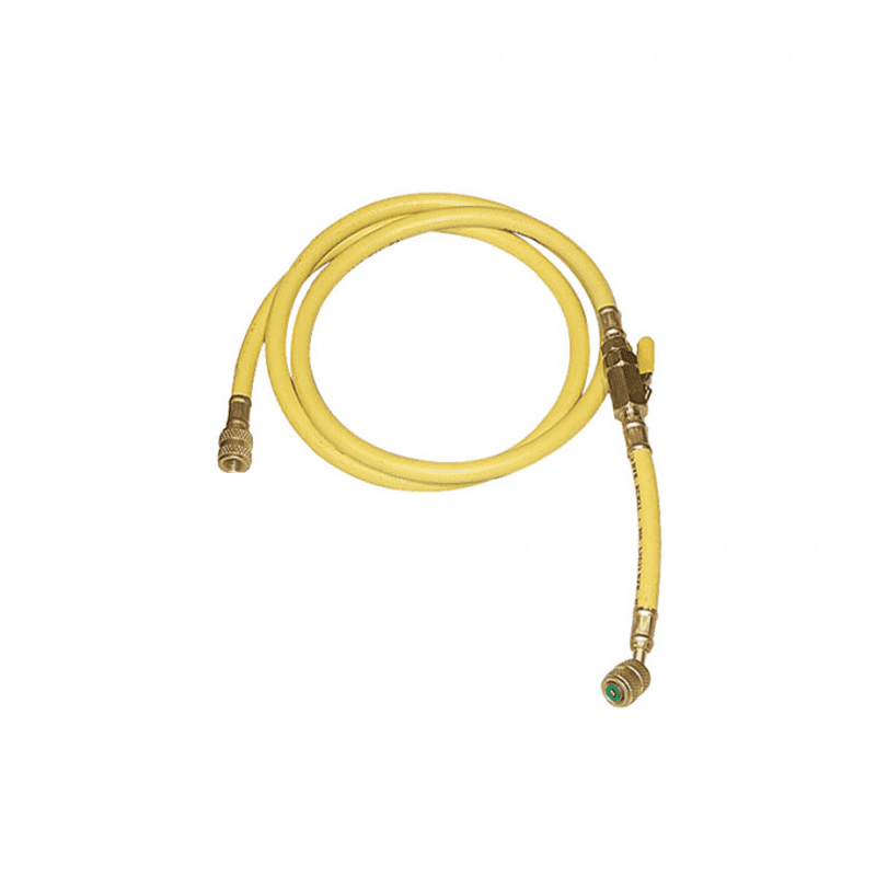TECNOSYSTEMI Cijev za punjenje 45°, 1/4" na 1/4", žuta | Koreqt.hr