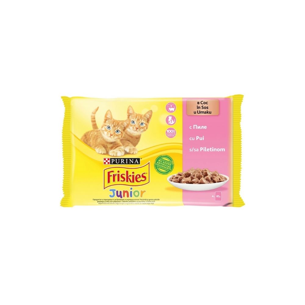 FRISKIES Cat Multipack Junior piletina u umaku 4x85g | Koreqt.hr