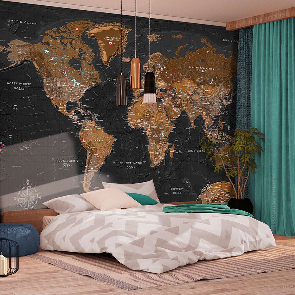 Foto tapeta World Stylish Map 150x105 | Koreqt.hr