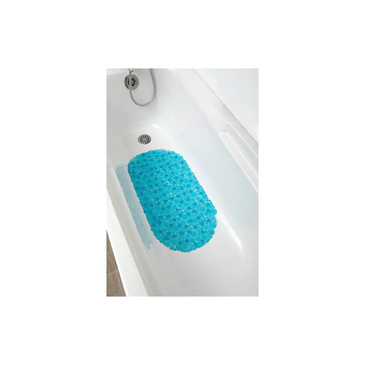 TENDANCE Podloga za kadu, 69x36 cm, pvc - Svijetlo plava | Koreqt.hr