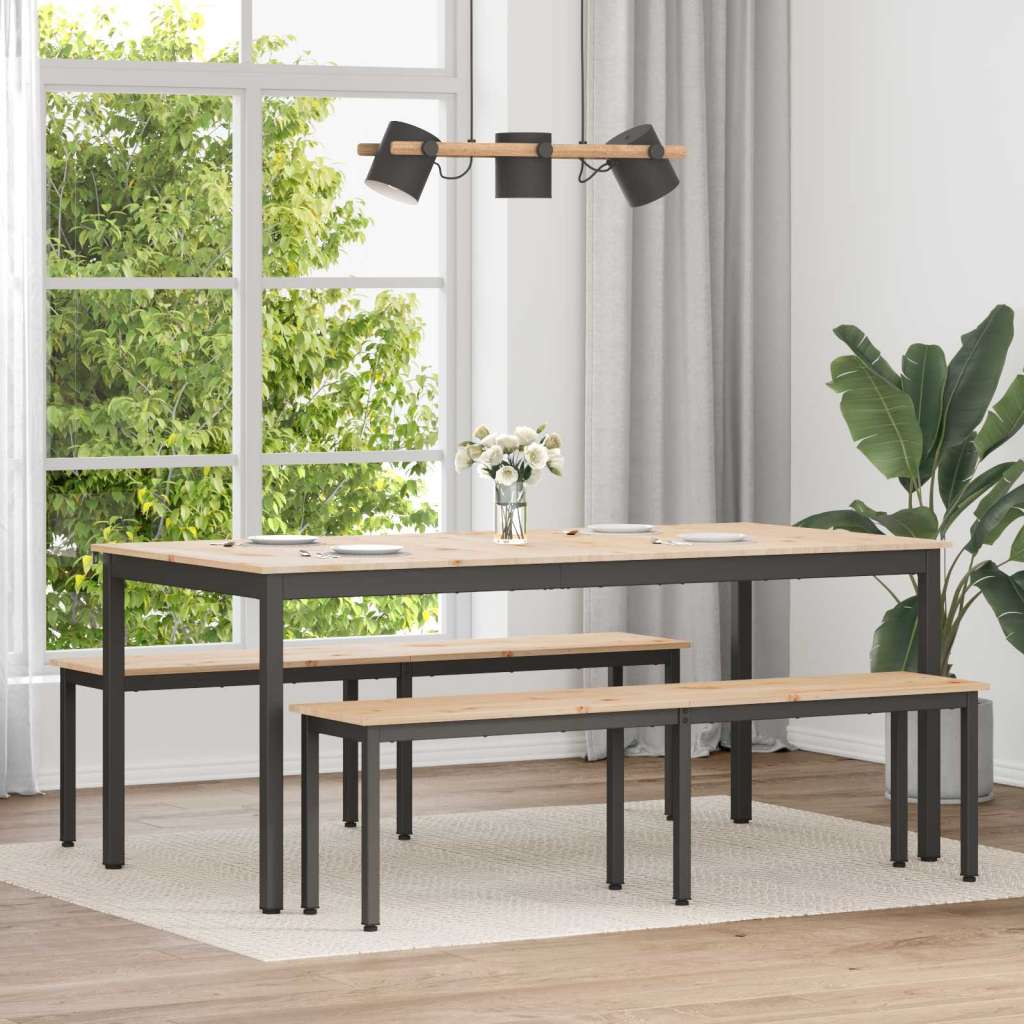 Blagovaonski stol 180 x 90 x 75 cm, prirodni | Koreqt.hr