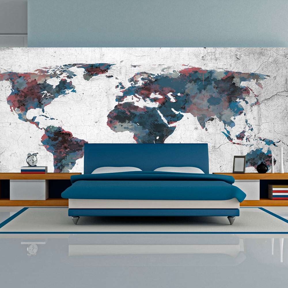Foto tapeta XXL World map on the wall 550x270 | Koreqt.hr