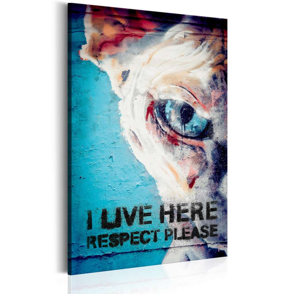 Slika I Live Here Respect Please 40x60 | Koreqt.hr