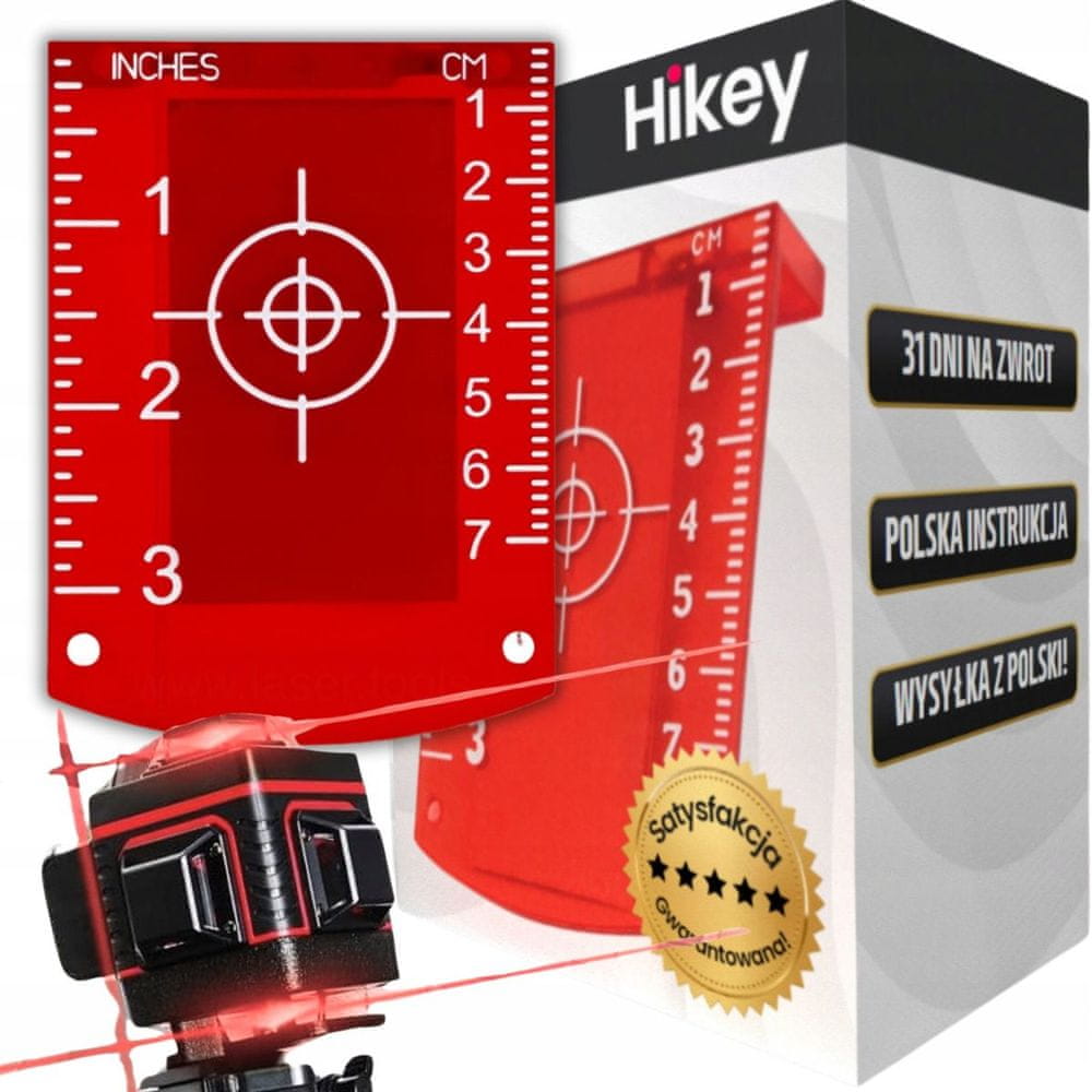 HIKEY Magnetski cilj za crveni laser za izravnavanje, 10 cm | Koreqt.hr
