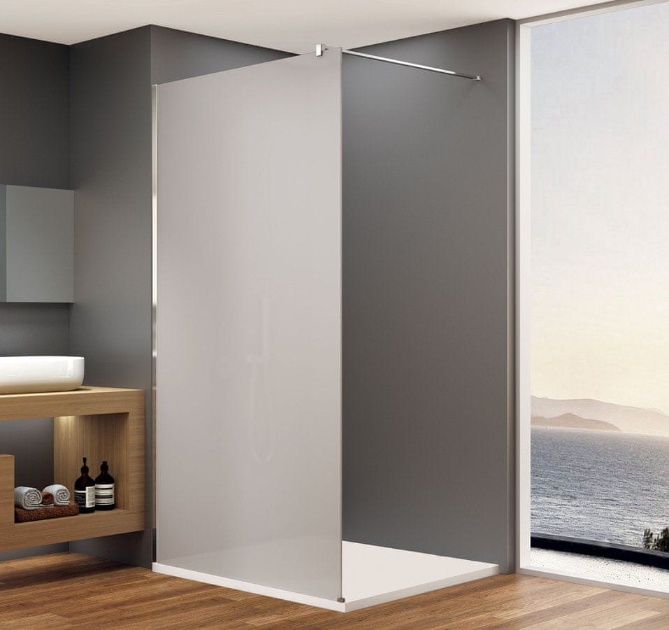 Tuš pregrada SPITZA Walk-In, 1100 mm, matirano staklo | Koreqt.hr
