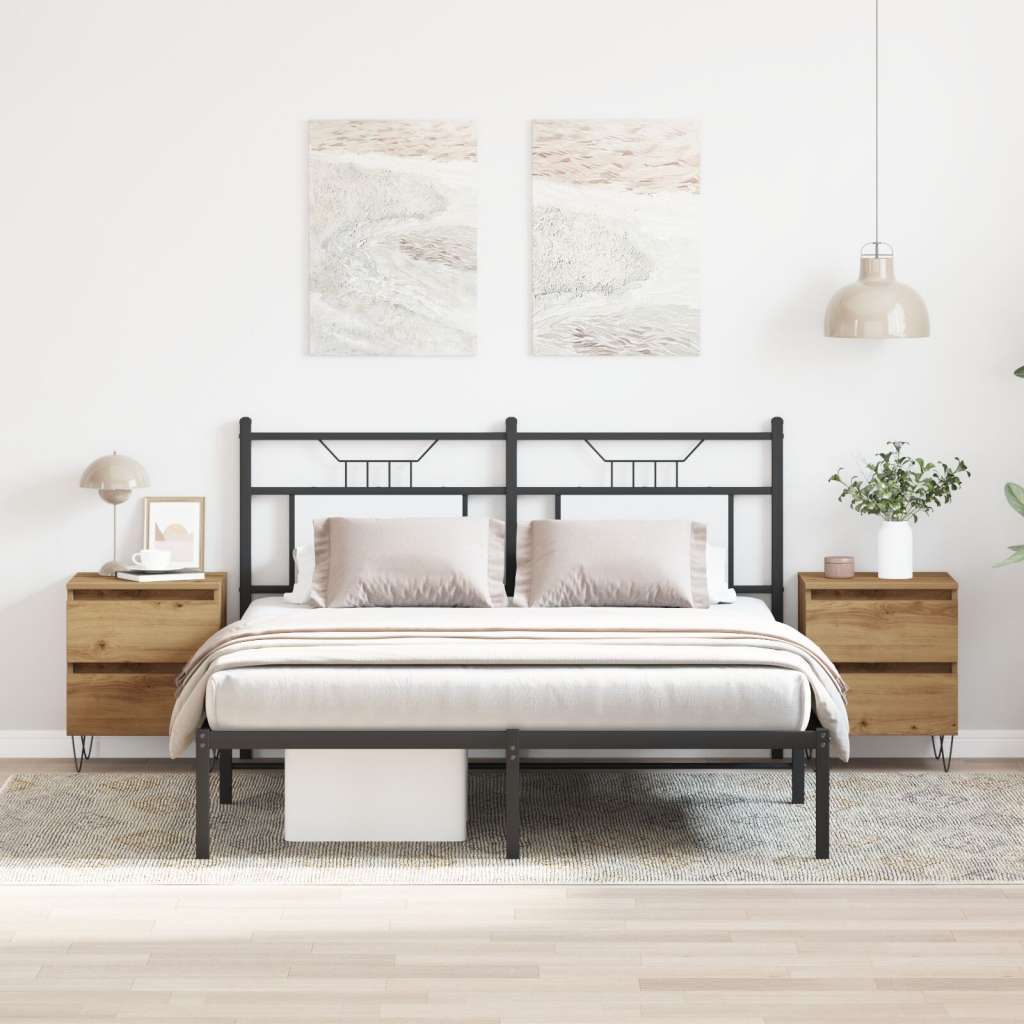 Noćni ormarići 2 kom Artisan hrast 40x35x50 cm inženjerska drva, smeđa ...