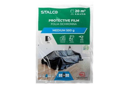 STALCO Zaštitna folija S-47640 LDPE, 4 × 5 m crna | Koreqt.hr
