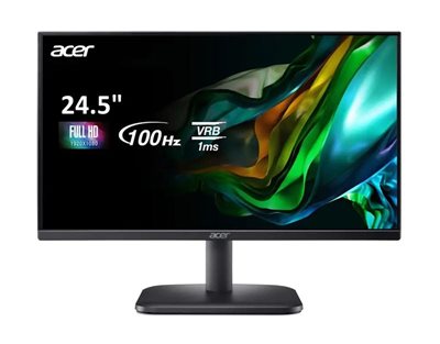 ACER Monitor 24.5" 1920 x 1080, FHD, IPS, 100Hz, 1ms, 250cd/m2 ...