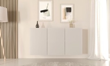 Viseća komoda Dallas, bijela | Koreqt.hr