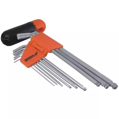 Set imbus ključeva s kuglicom CrV, 9 kom | Koreqt.hr