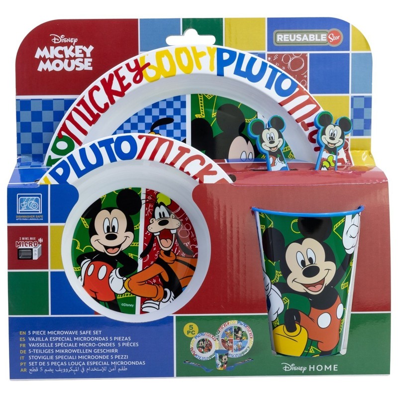 MICKEY MOUSE Pribor za jelo 5 kom | Koreqt.hr