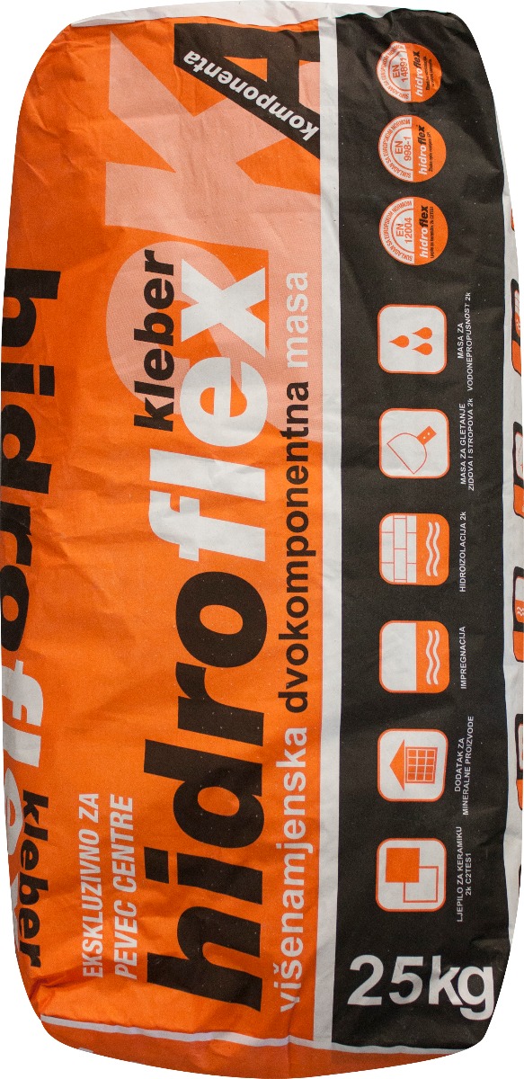 HIDROFLEX Polimer cementa hidroizolacija KOMP. A 25kg | Koreqt.hr