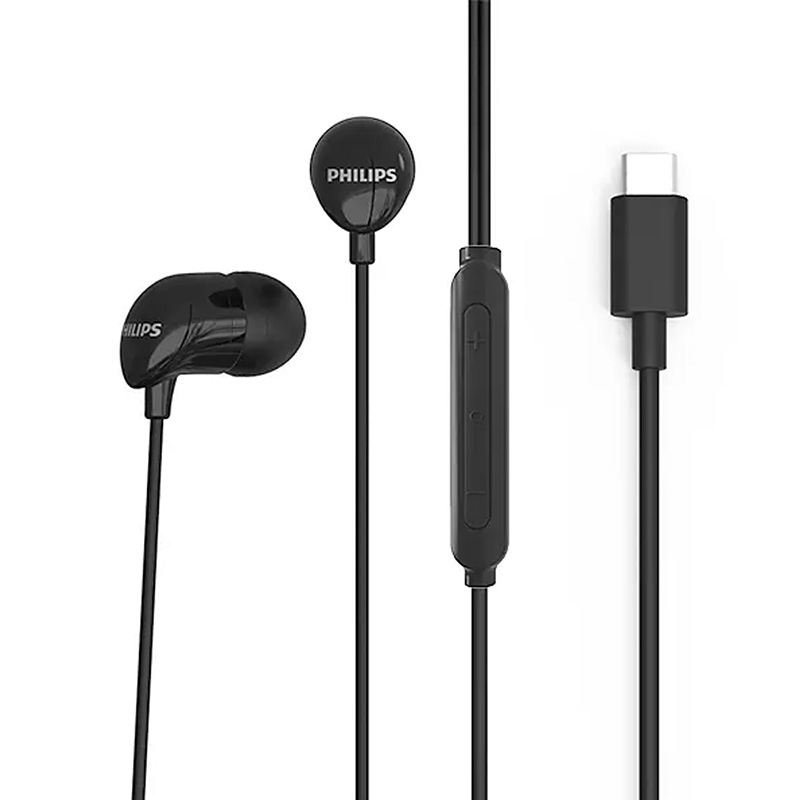 PHILIPS Slušalice TAE2146BK, žičane, USB-C, crne | Koreqt.hr
