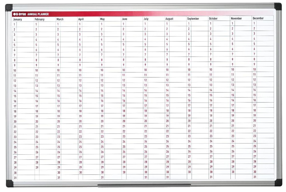 NOBO Ploča s godišnjim planerom 60 × 90 cm | Koreqt.hr